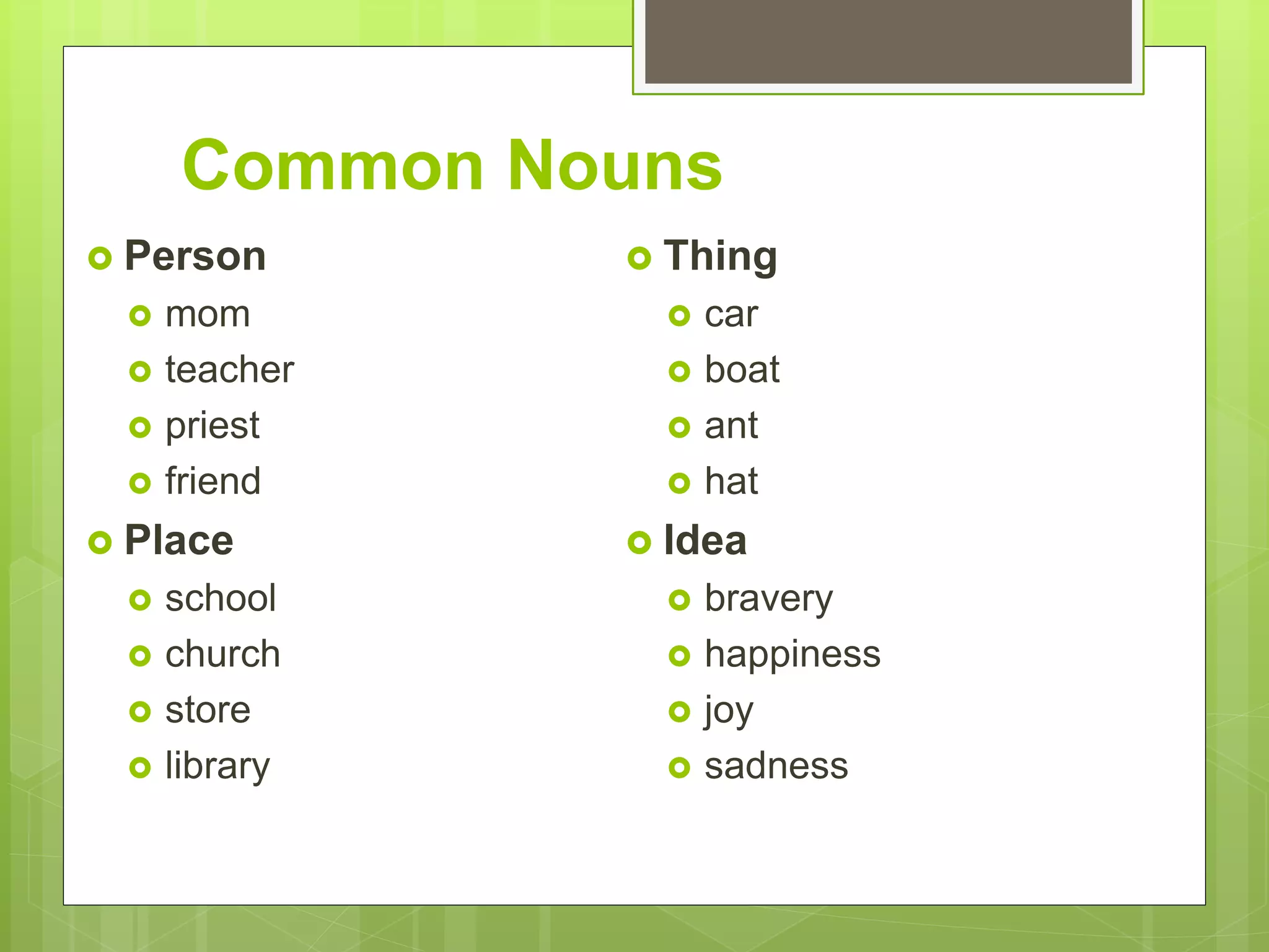 Types of nouns | PPTX