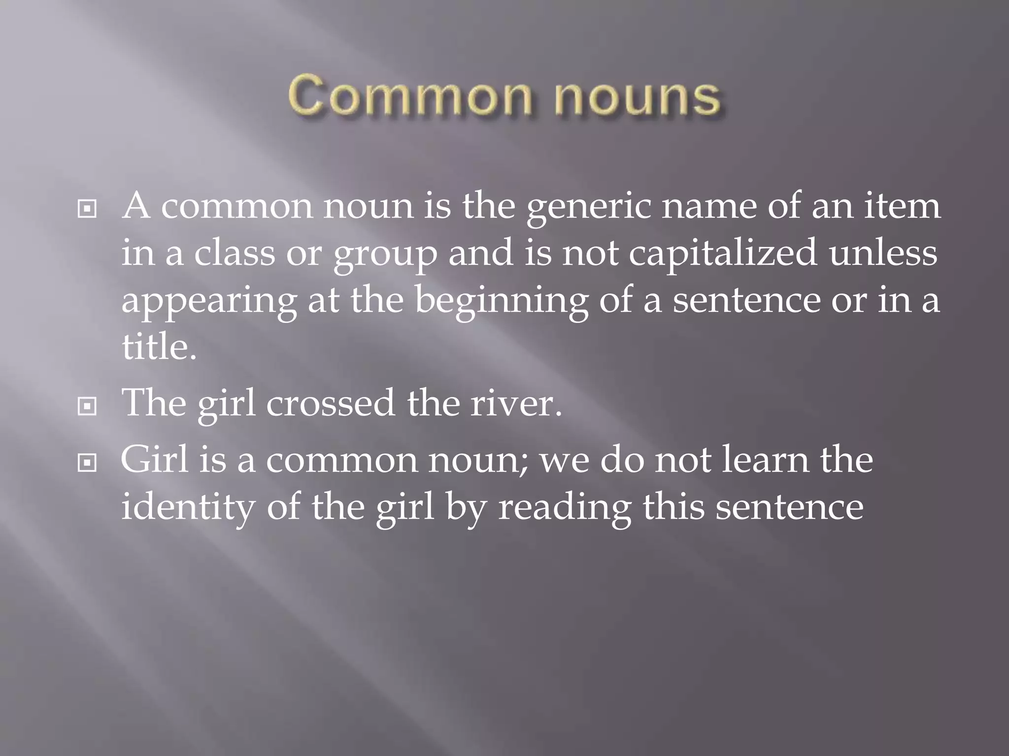Types of nouns | PPTX