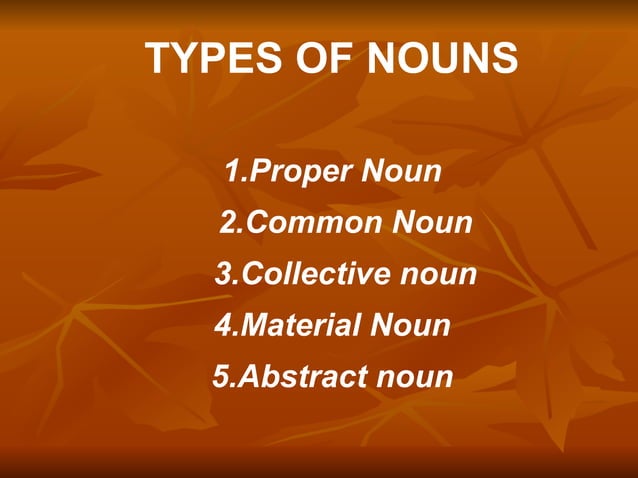 Types of nouns and pronouns | PDF | Chemistry | Science