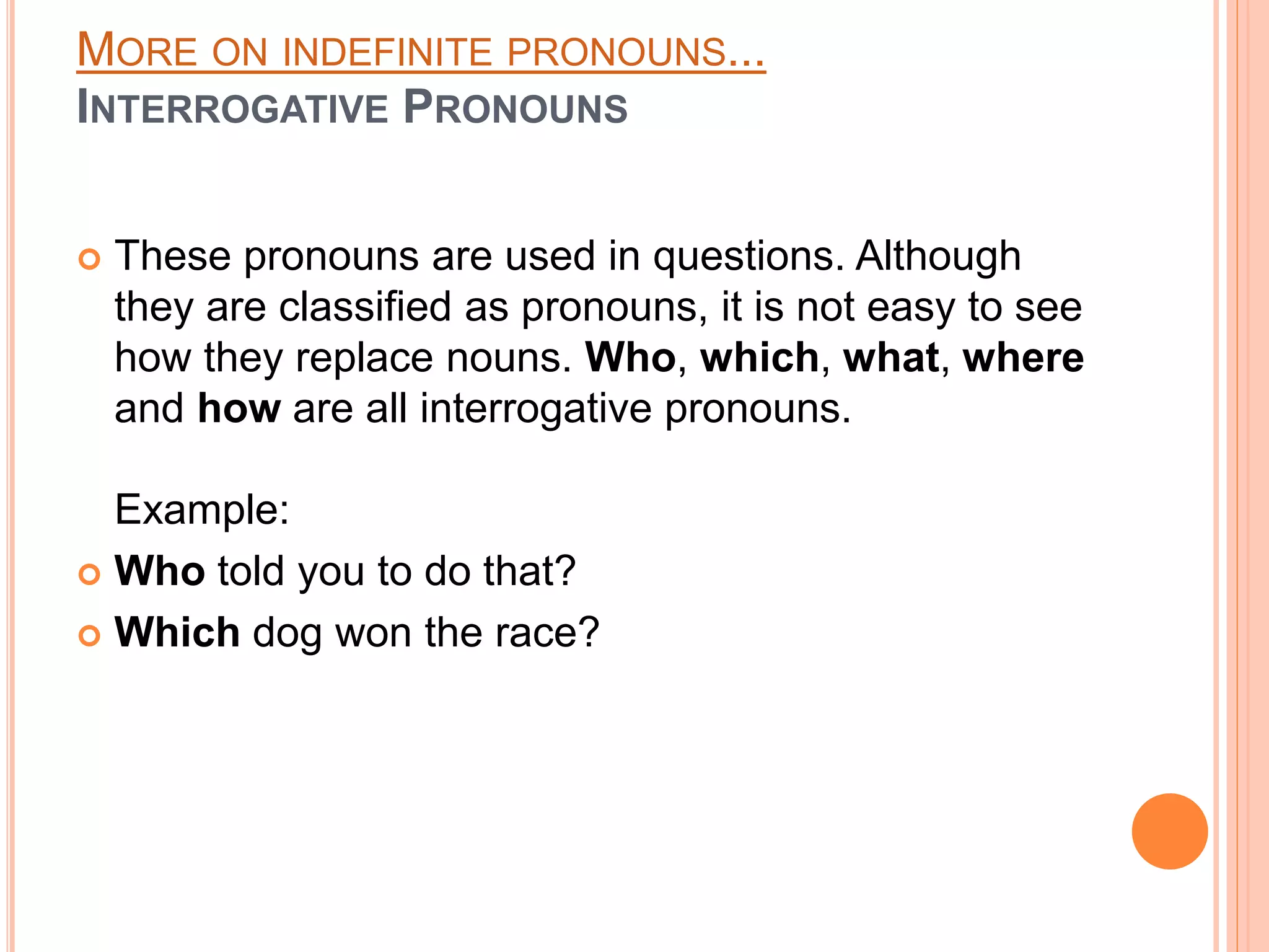 Types of nouns and pronouns in english | PPTX