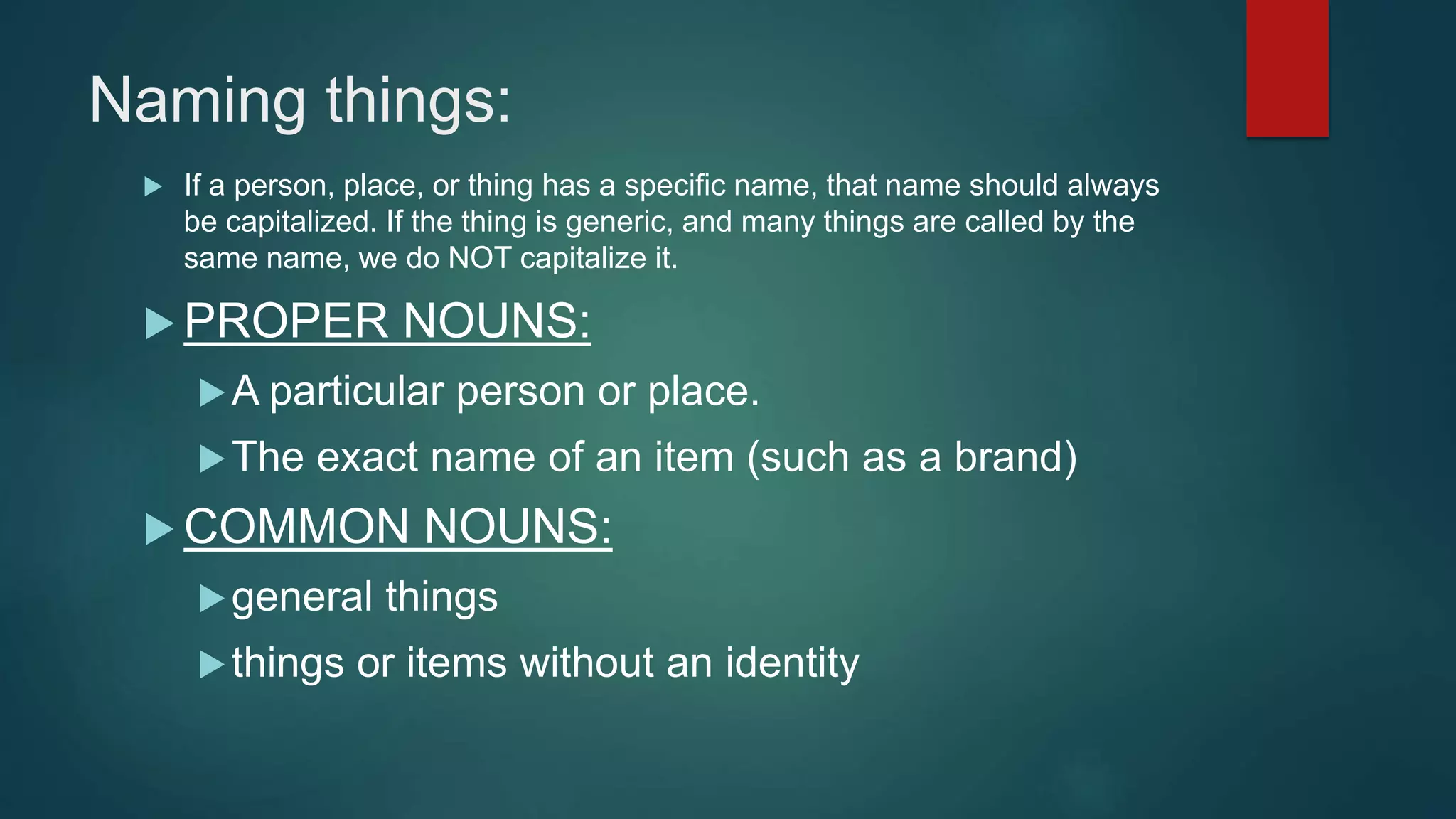 Types of nouns final | PPT