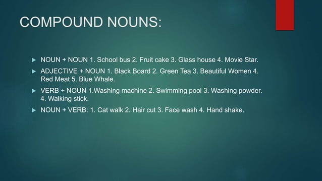 Types of nouns final | PPT
