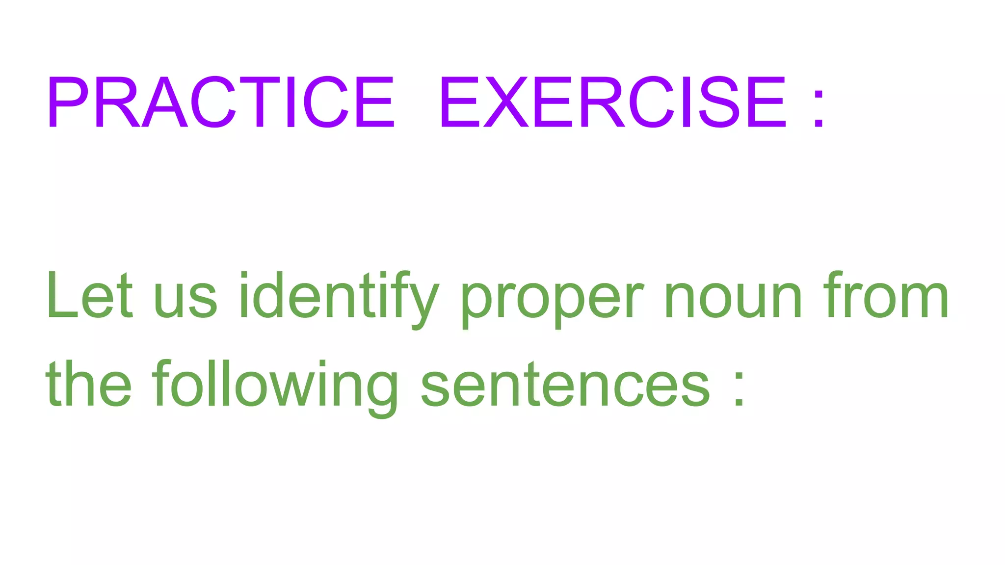 Types of nouns part 2 common and proper noun | PPTX