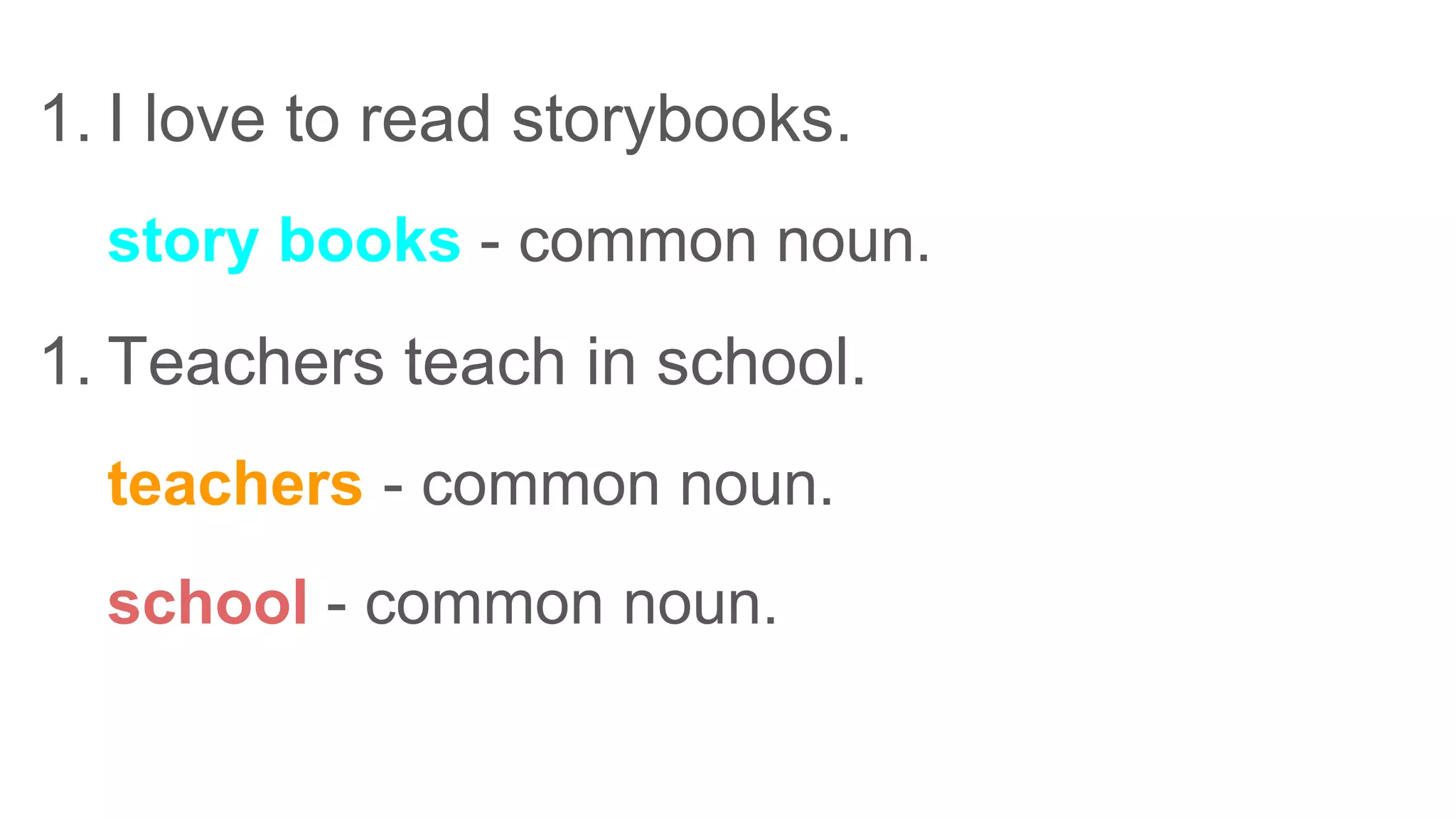 Types of nouns part 2 common and proper noun | PPTX