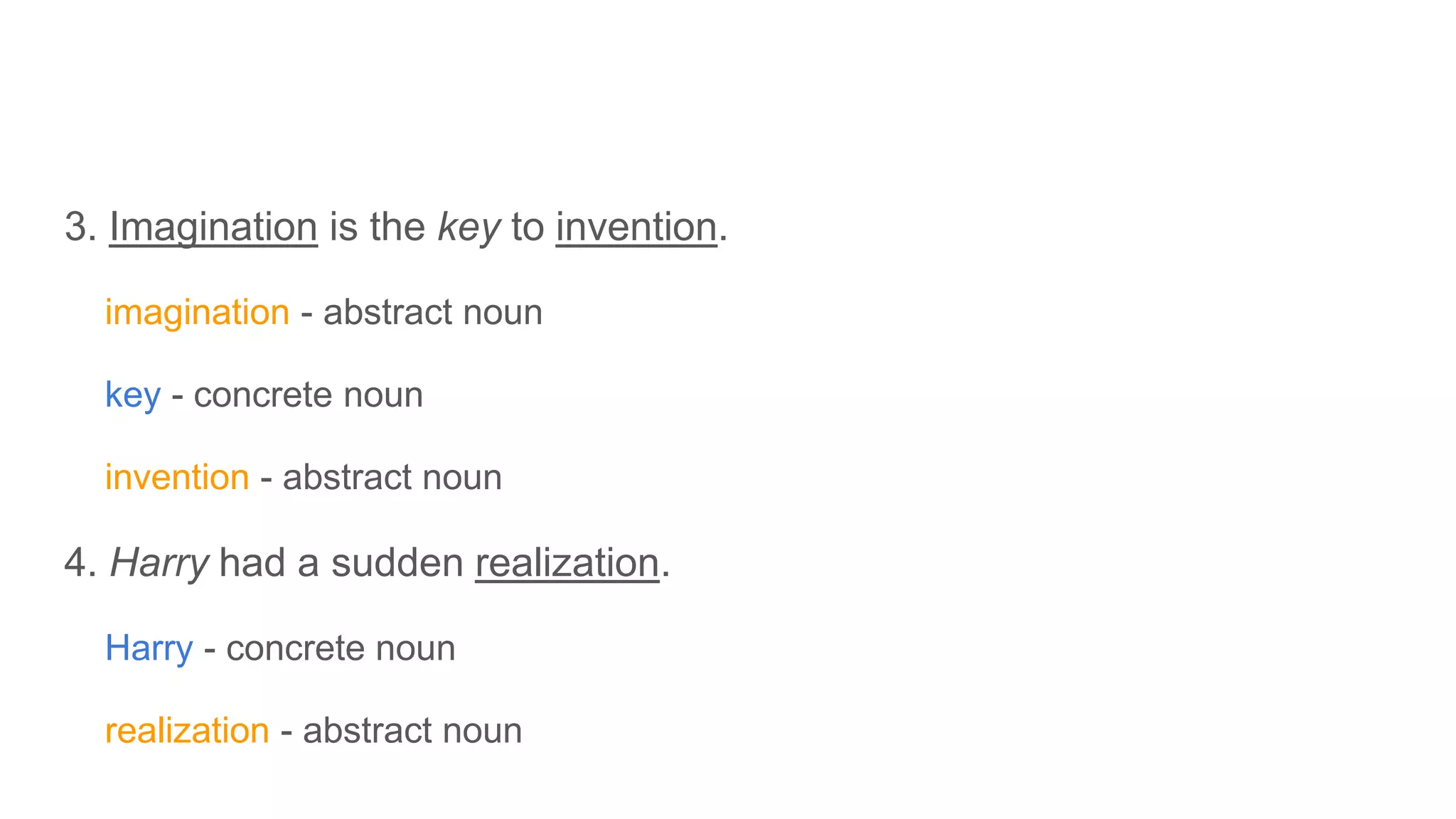 Types of nouns part 3 -Abstract, concrete and collective noun | PPTX