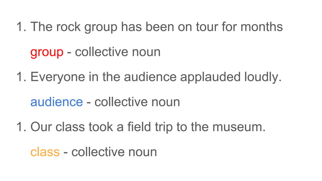 Types of nouns part 3 -Abstract, concrete and collective noun | PPTX