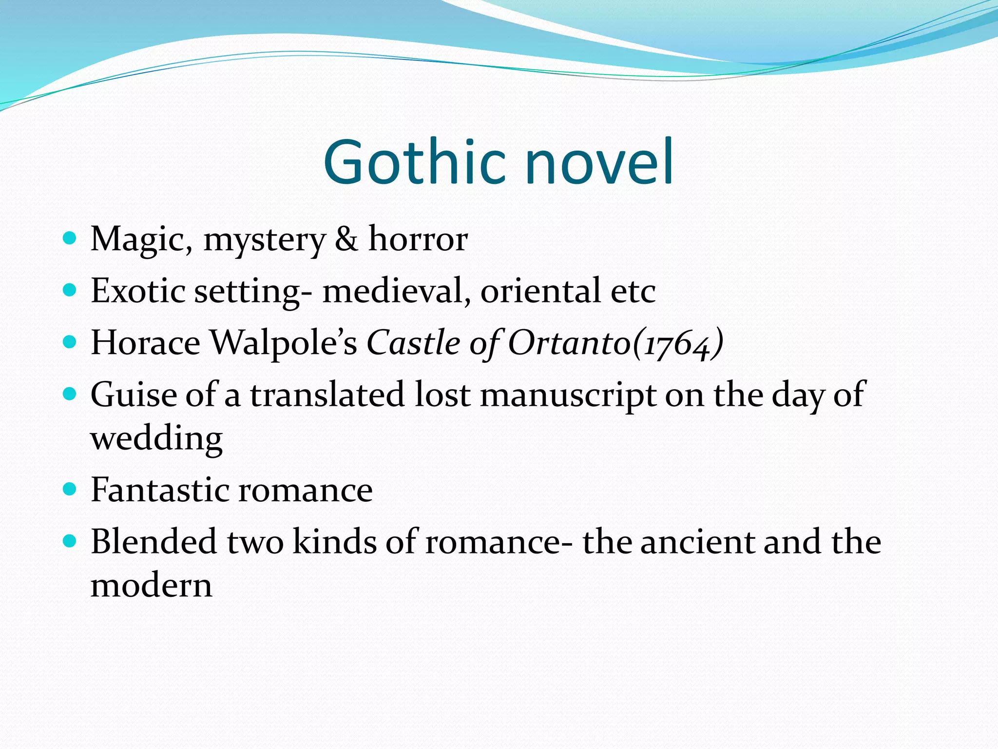 Types of novel | PPTX