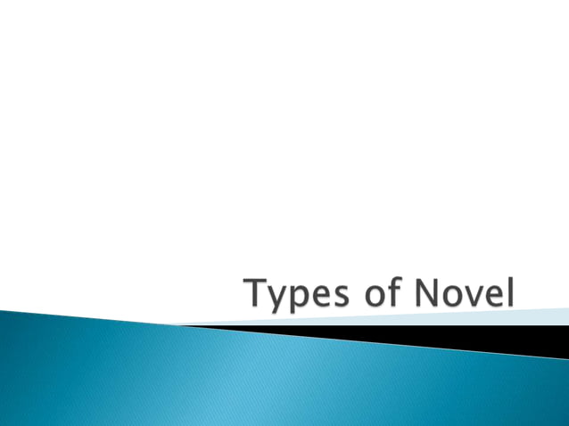 Types of novel | PPTX