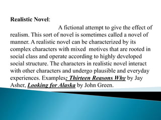 Types of novel | PPTX
