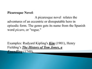 Types of novel | PPTX