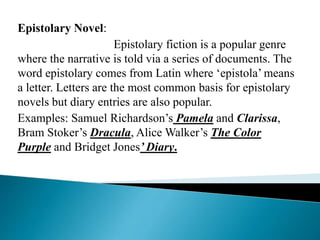 Types of novel | PPTX