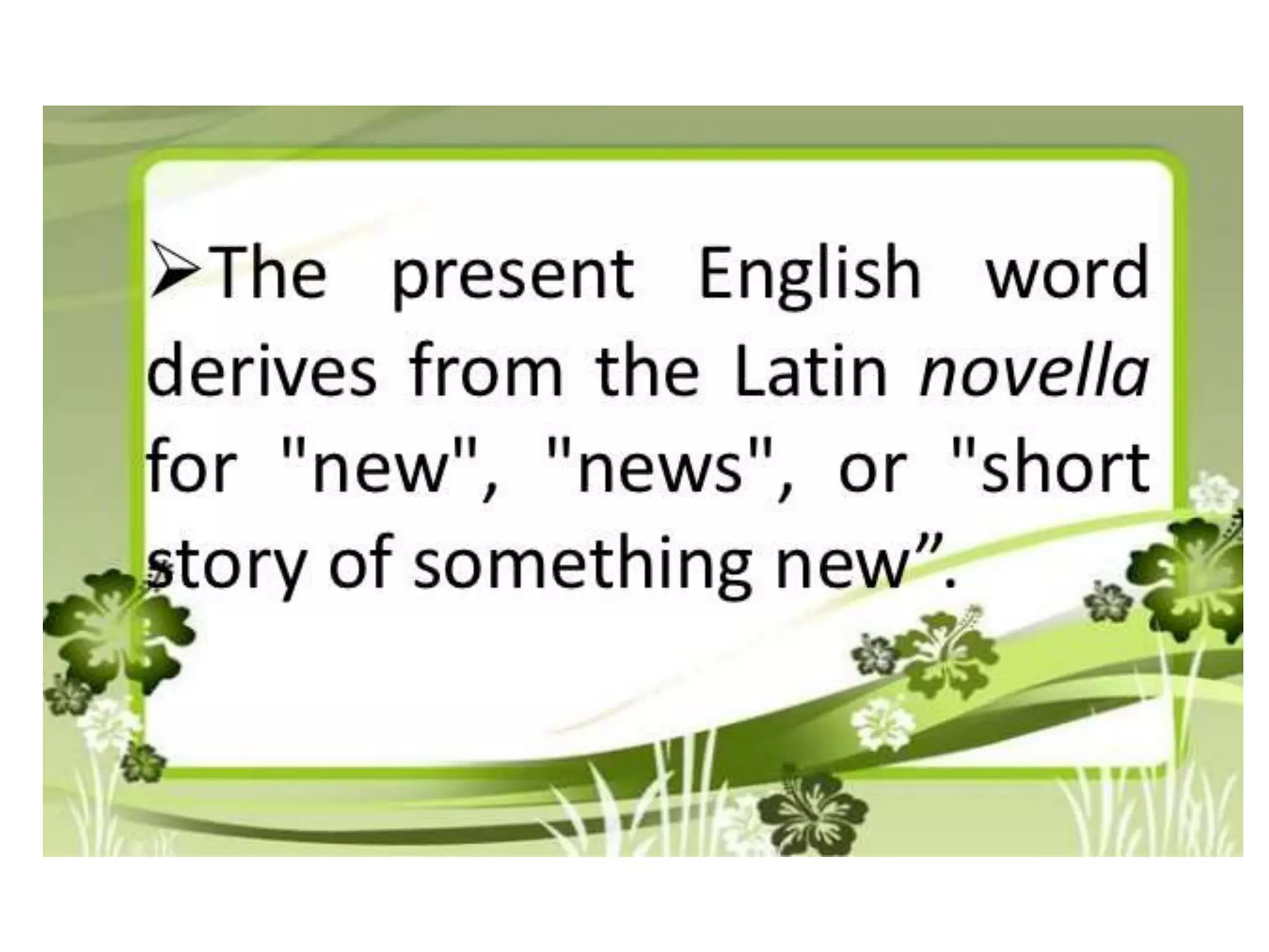 Types of novel | PPTX