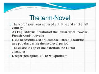 Types of novel | PPTX