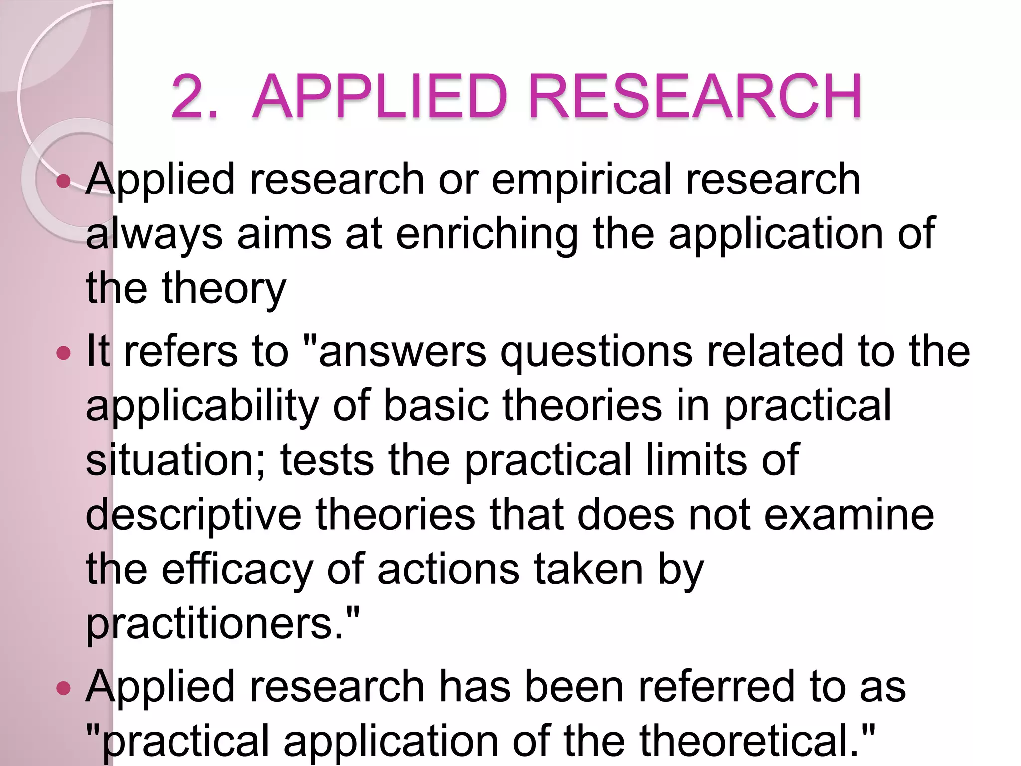 Types of Nursing Research | PPTX