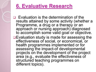 Types of Nursing Research | PPTX