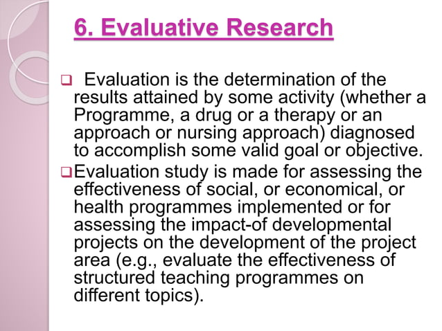 Types of Nursing Research | PPT