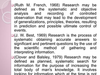 Types of Nursing Research | PPTX