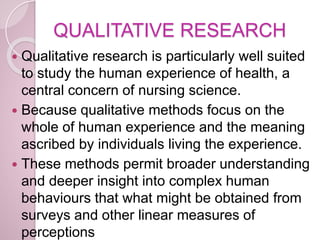 Types of Nursing Research | PPTX