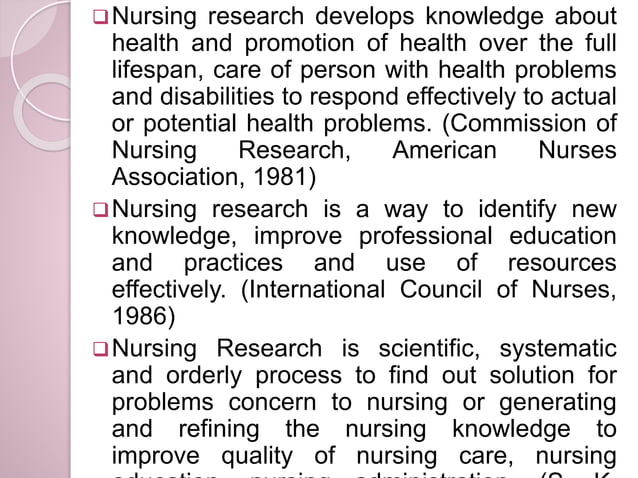 Types of Nursing Research | PPTX | Parenting Babies and Toddlers ...