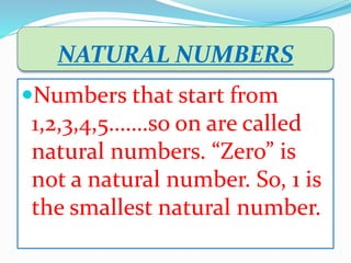 Types of numbers | PPTX
