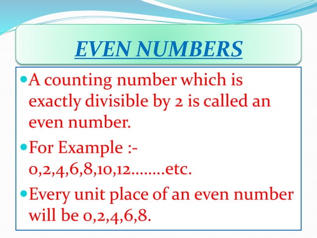 Types of numbers | PPTX