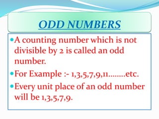 Types of numbers | PPTX