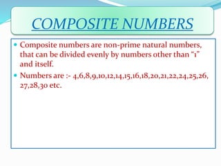 Types of numbers | PPTX