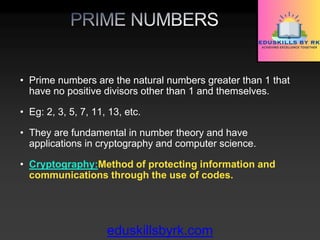 TYPES OF NUMBERS | PPTX