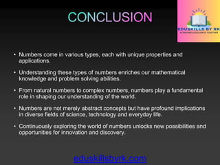 TYPES OF NUMBERS | PPTX