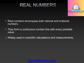 TYPES OF NUMBERS | PPTX