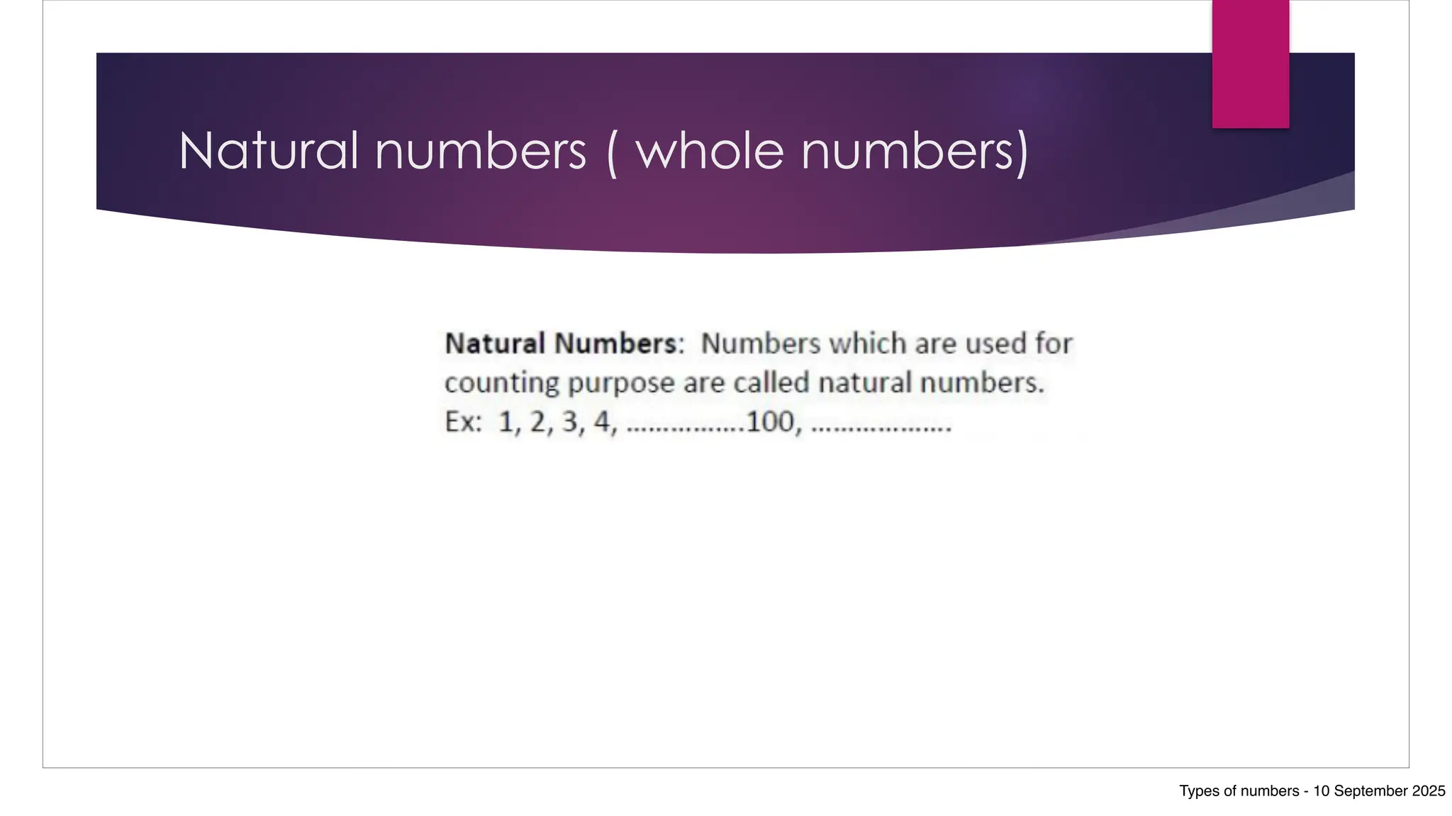 Types of numbers.pdf for garde 8 , igcse | PDF