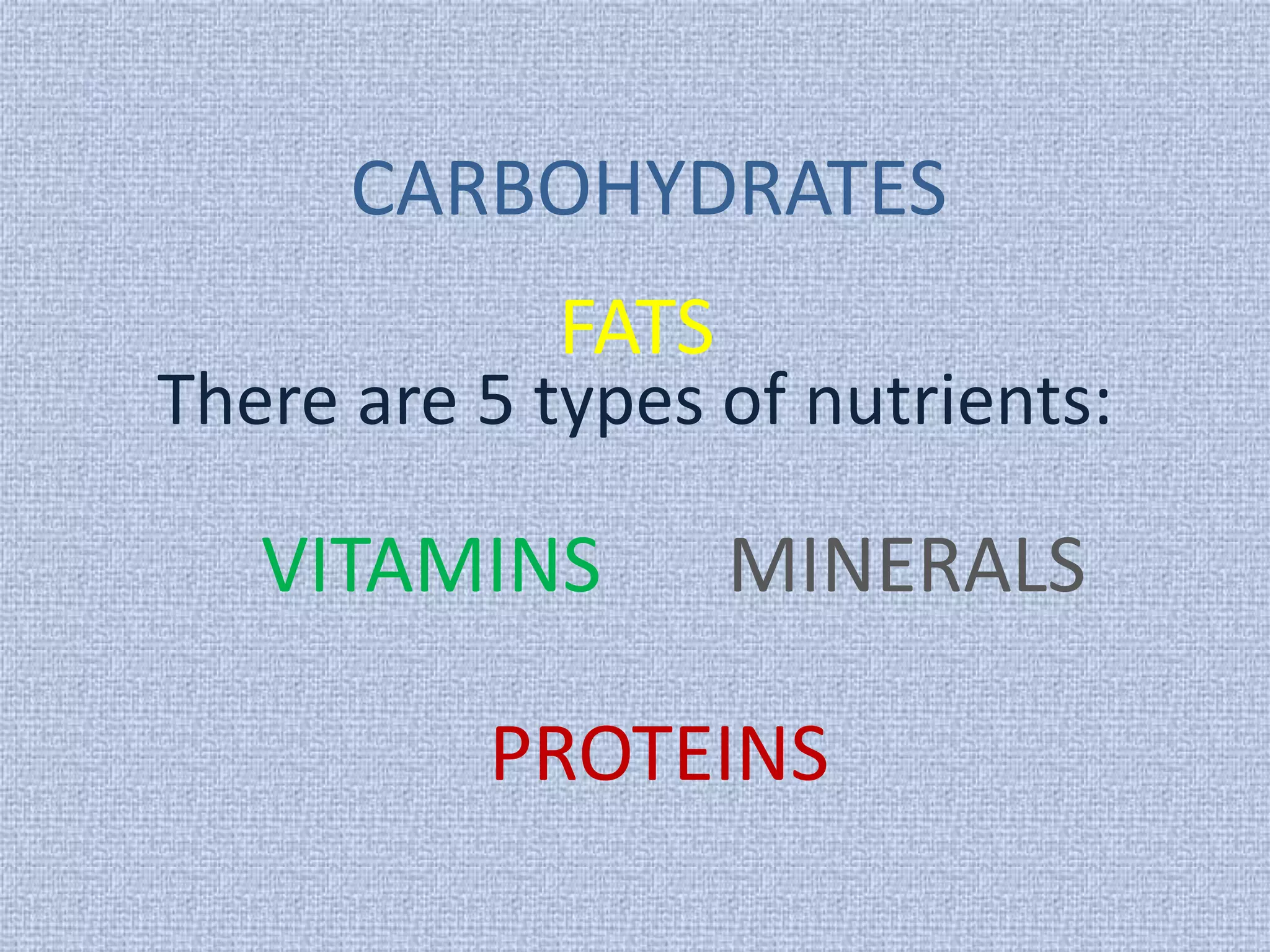 Types of nutrients | PPTX
