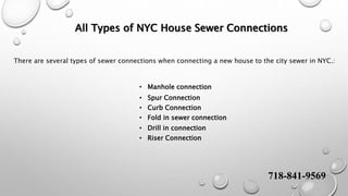 Sewer Line Connections NYC | PPT
