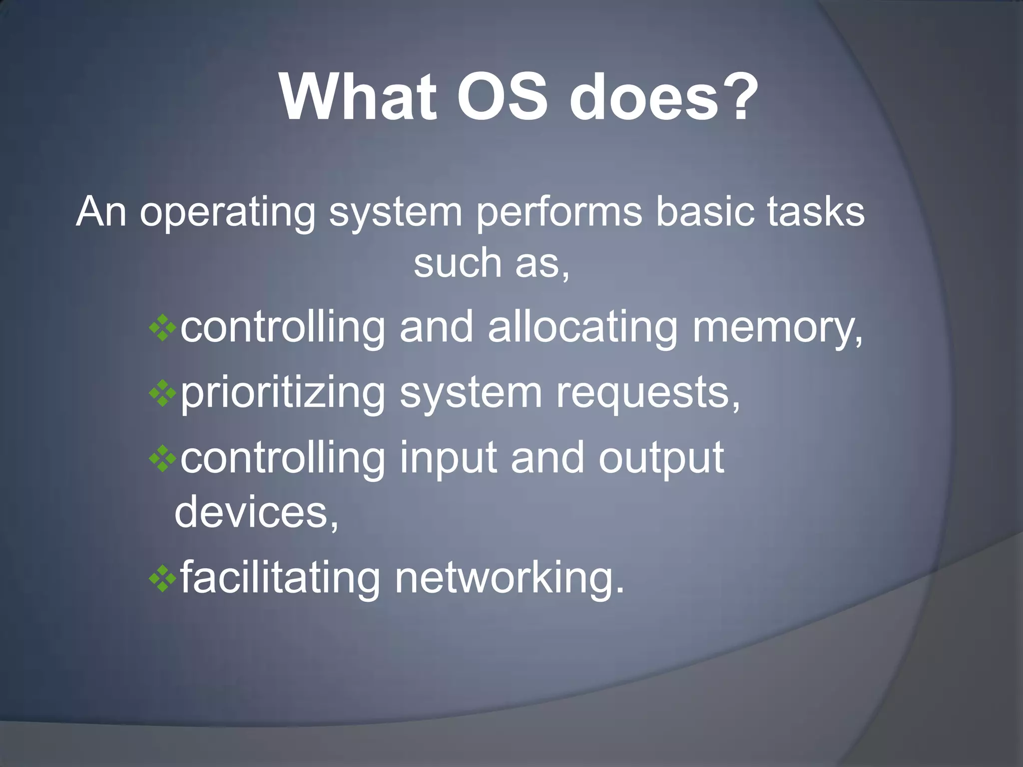 Types of o.s | PPTX