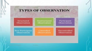 Types of observation in primary data | PPTX