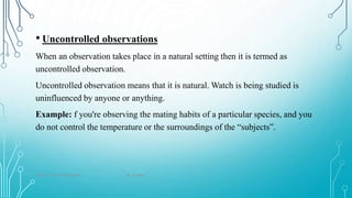 Types of observation in primary data | PPTX