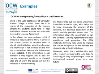 OEB12: Types of OCW Scenarios for virtual mobility | PPT