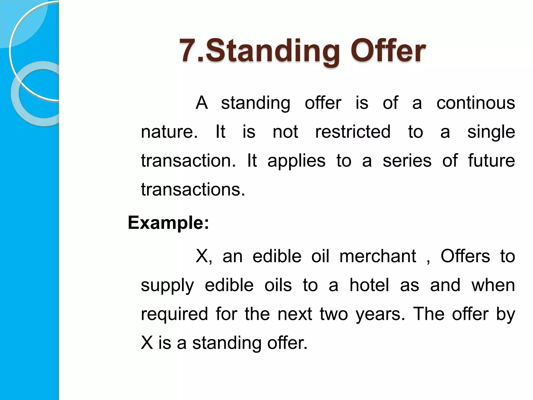 Types of offer | PPTX