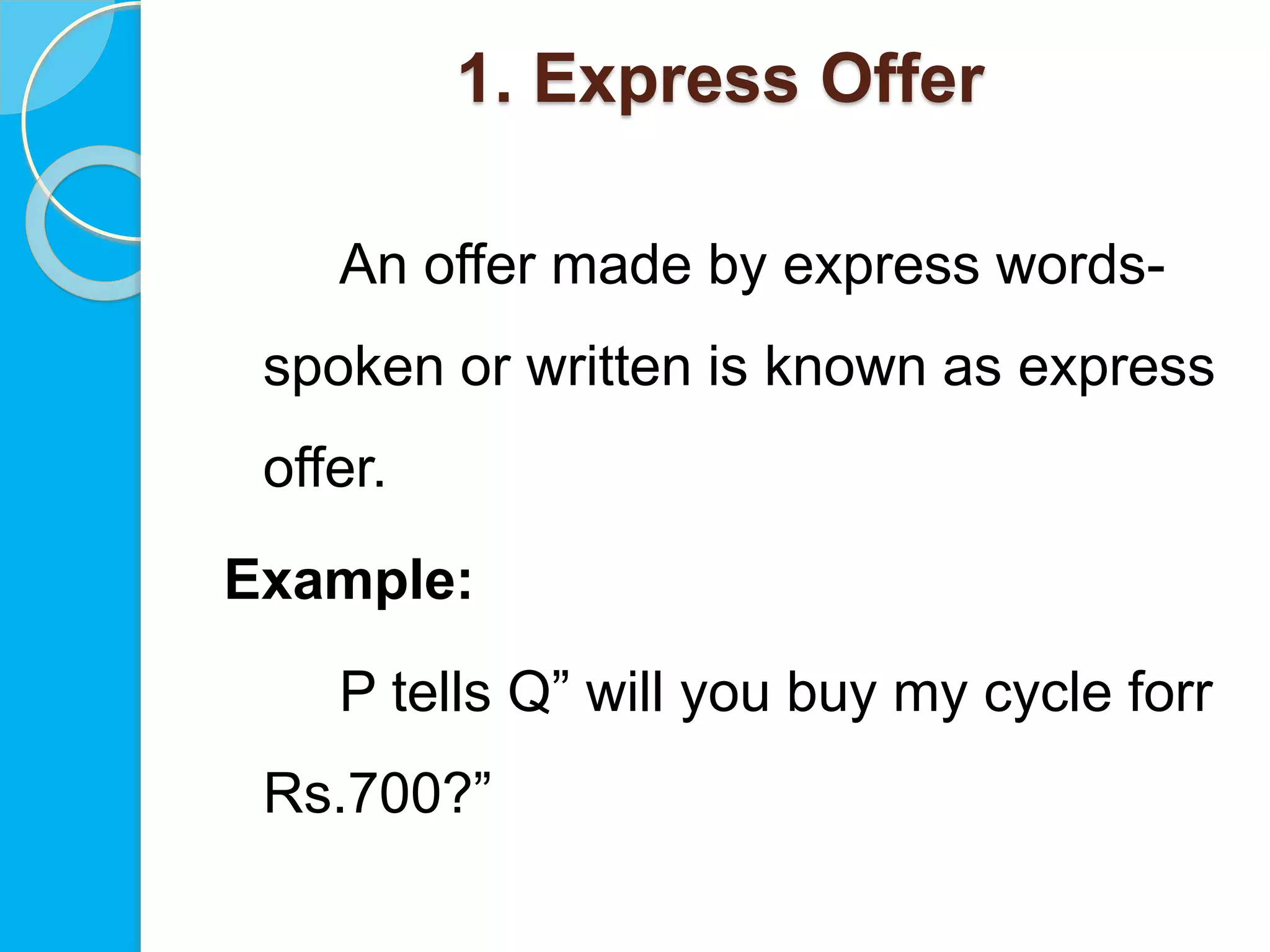 Types of offer | PPTX