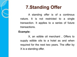 Types of offer | PPTX