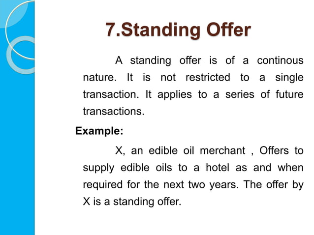 Types of offer | PPTX
