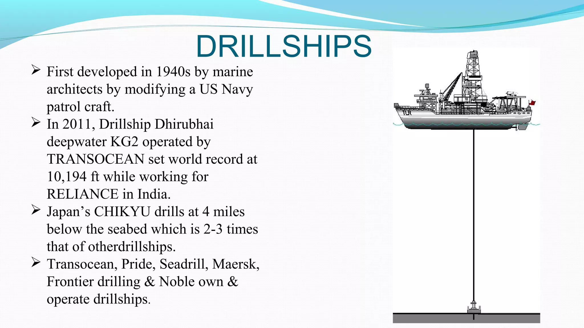 Types of Offshore Oil and Gas rigs | PPT