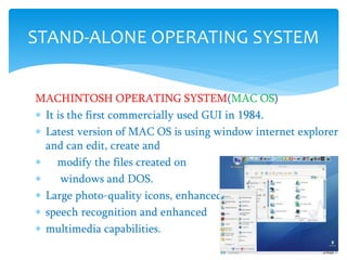 Types of Operating System | PPTX