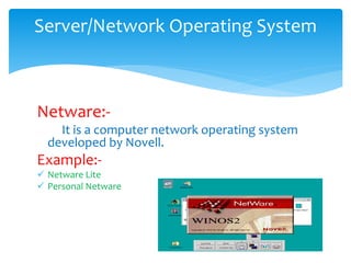 Types of Operating System | PPTX