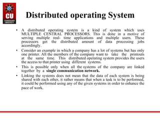 Types of Operating System | PPTX
