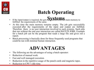 Types of Operating System | PPTX