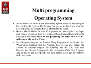 Types of Operating System | PPTX