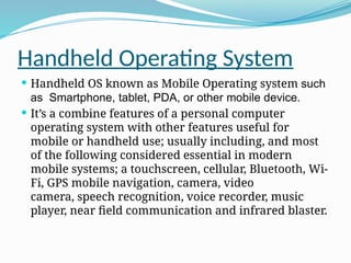 types of operating system an overview of the topics.pptx