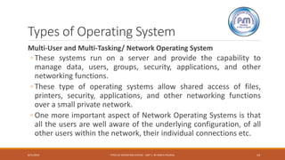 Types of operating system unit 1 by Ram K Paliwal | PPT