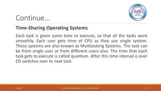 Types of operating system unit 1 by Ram K Paliwal | PPT